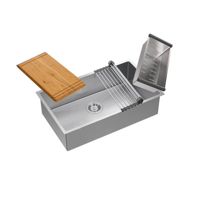 Quadron Anthony 80 Kitchen Workstation Sink, undermount 70cm bowl, with ...