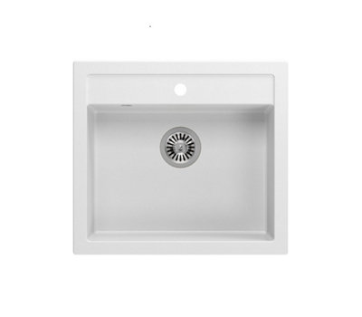 Quadron Bill 110 Snow White GraniteQ 600mm butlers kitchen sink