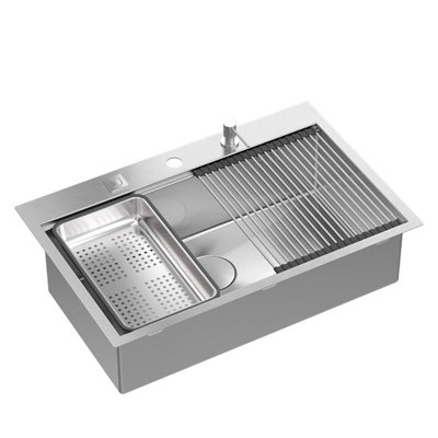 Quadron Burt 110 Kitchen Workstation Sink, Stainless Steel