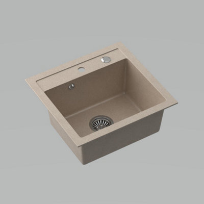 Quadron Johnny 110 kitchen sink bowl, 500mm to fit 50cm cabinet, inset ...