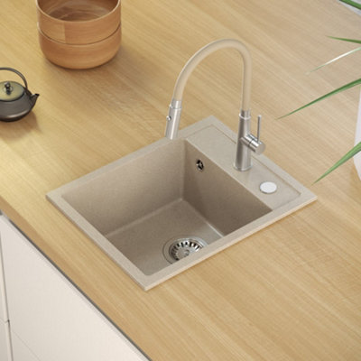 Quadron Johnny 90 compact kitchen sink bowl, 390mm to fit 40cm cabinet ...