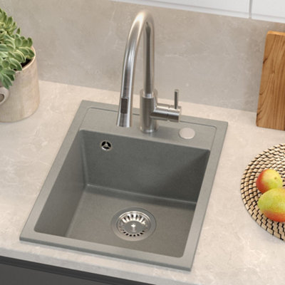 Quadron Johnny 90 compact kitchen sink bowl, 390mm to fit 40cm cabinet ...