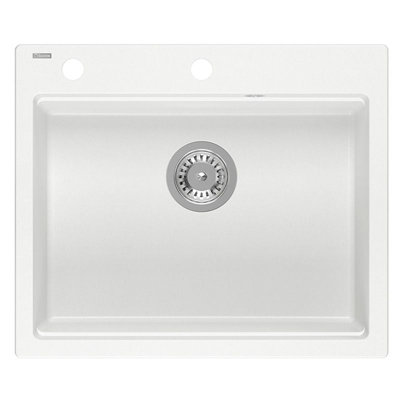 Quadron Kurt 110 Kitchen Workstation Sink, White GraniteQ material