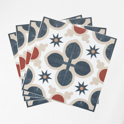 Quadrostyle Scorpio Wall and Floor Tile Vinyl Stickers 30cm(L) 30cm(W ...