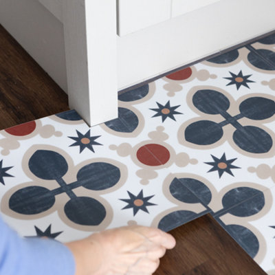 Quadrostyle Scorpio Wall and Floor Tile Vinyl Stickers 30cm(L) 30cm(W ...