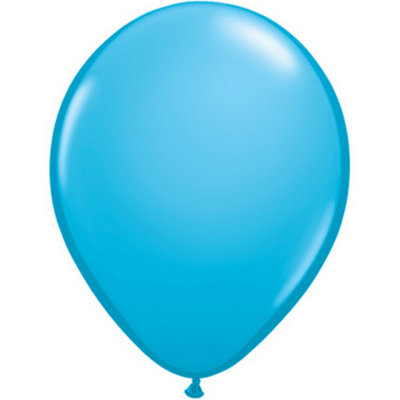 Qualatex 11 Inch Round Plain Latex Balloons (100 Pack) Robins Egg (One ...