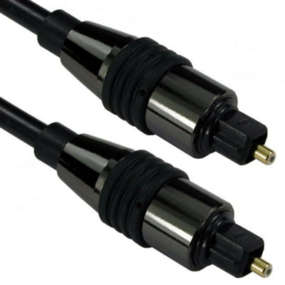 QUALITY 1m Digital Optical Cable Lead Male to Plug SPDIF TOSlink ...