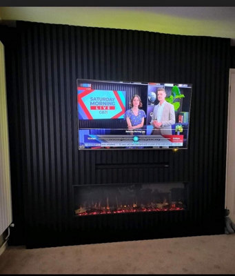 Quality high density milled MDF Acoustic Wall Panel Black 600x1200mm ...