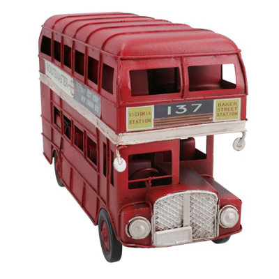 Quality Historical Metal Vintage London Bus Metal Model Replica ...