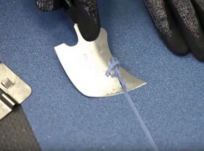 Quarter Moon Crescent Vinyl Floor Trimming Spatula