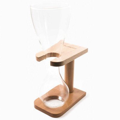 Quarter Yard of Ale Tall Glass With Smart Birch Wood Stand