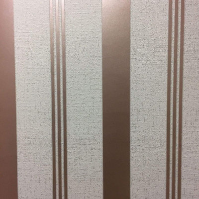 Quartz Stripe Wallpaper Rose Gold Fine Decor FD42205