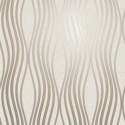 Quartz Wave Wallpaper Rose Gold Fine Decor FD42569