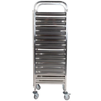 Quattro 16 Tier Clearing Trolley - 1-1 GN Size
