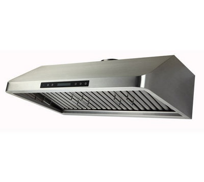 Quattro 900mm Compact Commercial Extractor Hood with Motor, Filters, Lights