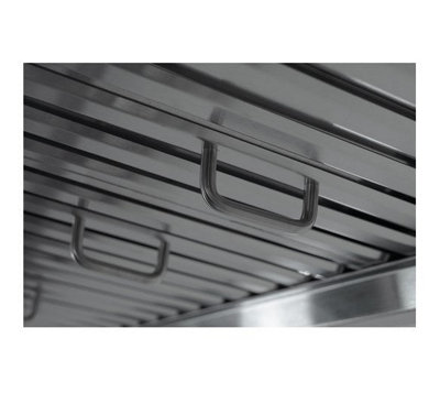 Quattro 900mm Compact Commercial Extractor Hood with Motor, Filters, Lights