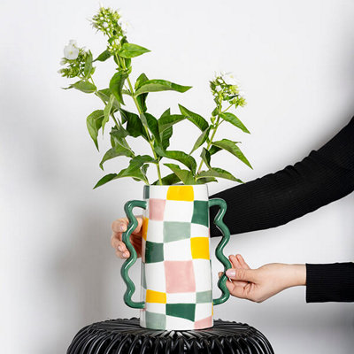 Que Rico Crazy Squares Rodrigo Vase