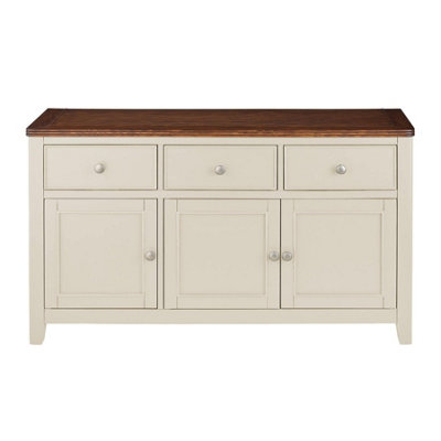 Queensbury Large Sideboard with Oak Top, 3 Doors and Drawers - Cotswold ...