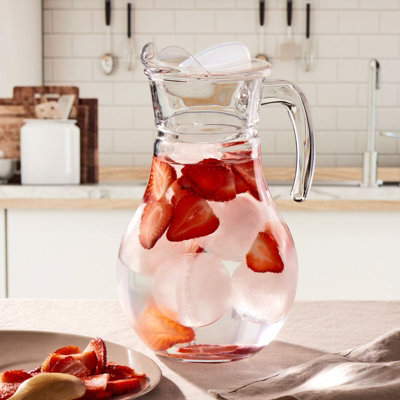 Queensway Home & Dining 1.8L Large Glass Jug Water Juice Cocktails ...