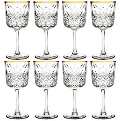 Queensway Home & Dining 330ml Tall Stemmed Red Wine Glasses Dinner Cups ...