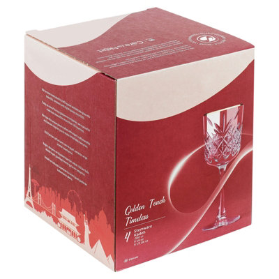 Queensway Home & Dining 330ml Tall Stemmed Red Wine Glasses Dinner Cups ...