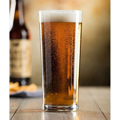Queensway Home And Dining 570ml Tempered Pint Glass Beverages Drinking Pub Bar Glasses Set Of 4
