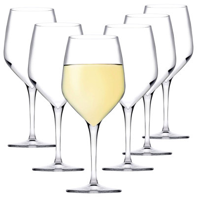 Queensway Home & Dining 6x470ml Stemmed Wine Glasses Prosecco Flutes ...