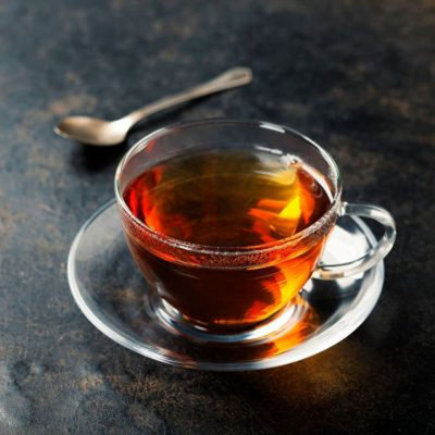 Queensway Home & Dining 7cm Height Clear Glass Cups & Saucers Tea ...