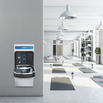 Quench Grey Wall Mounted Mains Fed Water Bottle Filling Station and ...