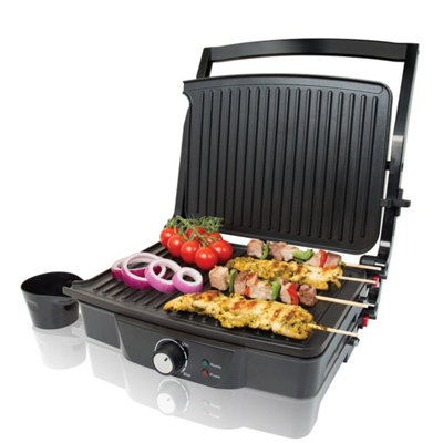 Quest 34350 Twin Plate Health Grill With Panini Press & Sandwich ...