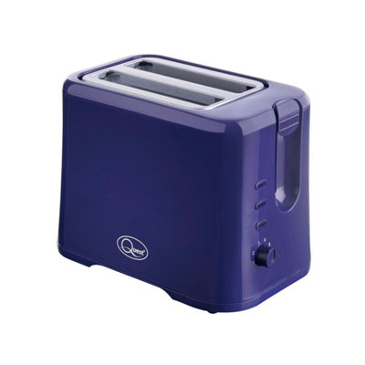 Quest 34869 Navy Blue 2 Slice Toaster