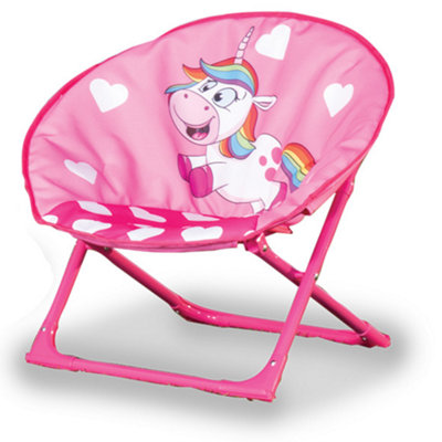 Quest Kids Unicorn Moon Chair Folding Camping Seat