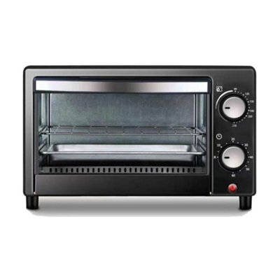 Quest Leisure 7506 Black Compact Low Wattage Table Top Toaster Oven