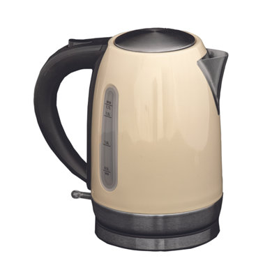 Quest Rocket Low Wattage Cream Stainless Steel Kettle (1.7L)