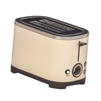 Quest Rocket Low Wattage Cream Stainless Steel Toaster (2 Slice)