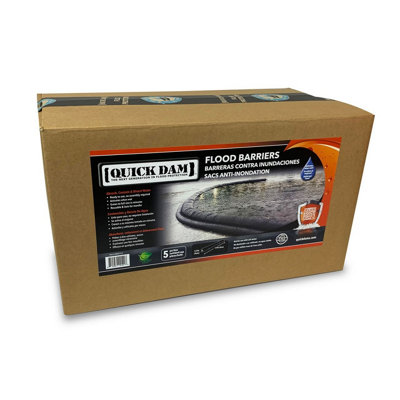 Quick Dam - QD617-5 Water Activated Flood Barriers 5m/17ft (Pack of 5)