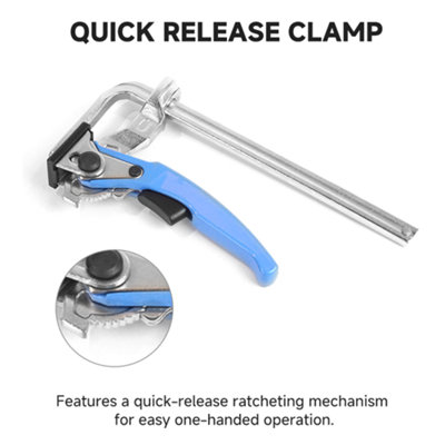 Quick Release Lever Clamp For Festool Makita Milwaukee Plunge Saw Guide Rail