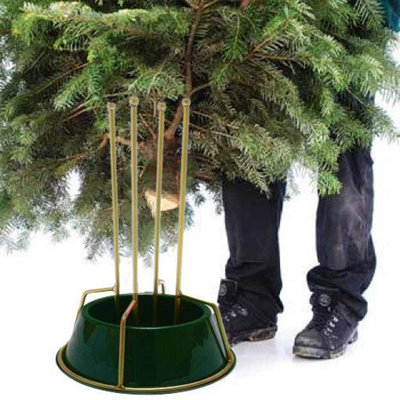 Quick Stand Christmas Tree Stand Large for Real Trees up to 10ft Tall