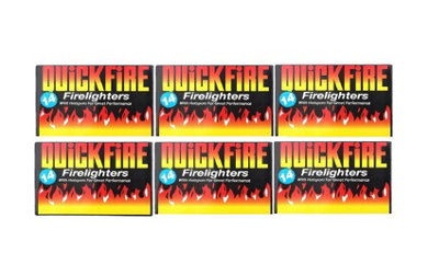 Quickfire Fire Lighters Firelighters Bulk Pack Hotspots Burners BBQ ...