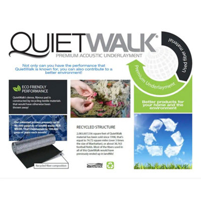 Quiet Walk Premium Laminate Floor Underlay 3mm Thick