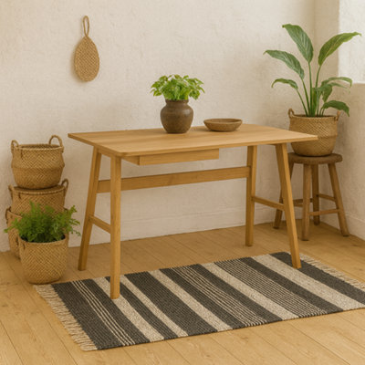Quietwood Oak Look Desk with Drawer 1200 x 600 x 750 mm