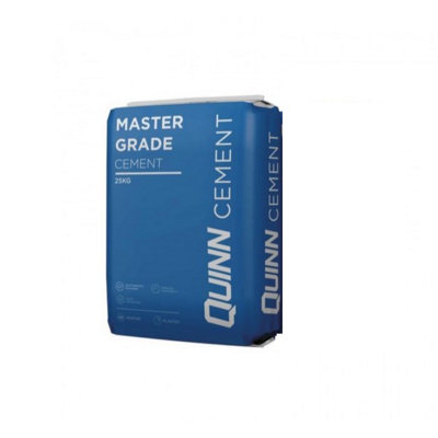 Quinn Master Grade Cement Grey Weatherproof Plastic Bag Approx. 25kg