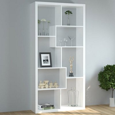 Quinto High Gloss Shelving Unit In White | DIY at B&Q