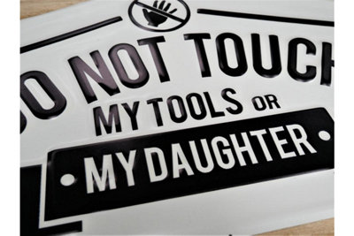 Quote sign home wall plaque Do not Touch