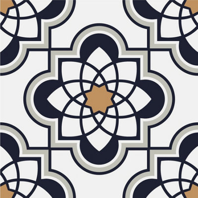 QuoteMyWall Blue/Yellow Mosaic Tile Stickers Pack Peel & Stick Tile ...