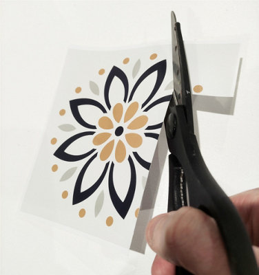 QuoteMyWall Grey & White Mosaic Tile Stickers Peel & Stick Tile Decals ...