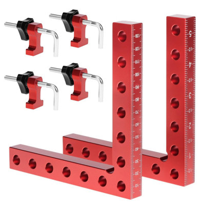 Qwork 2 Sets 90 Degree Corner Clamps, Aluminum Alloy Positioning ...