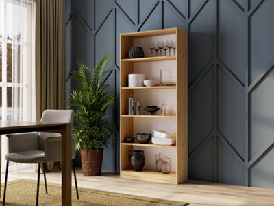 R80 Tall Bookcase Artisan Oak for Demanding Customers