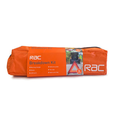 RAC Car & Vehicle Breakdown Kit - Standard Travel Safety Kit for ...
