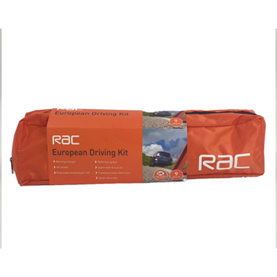 RAC European Driving Kit - Includes First Aid Kid, Hi-Vis Vest, Spare ...